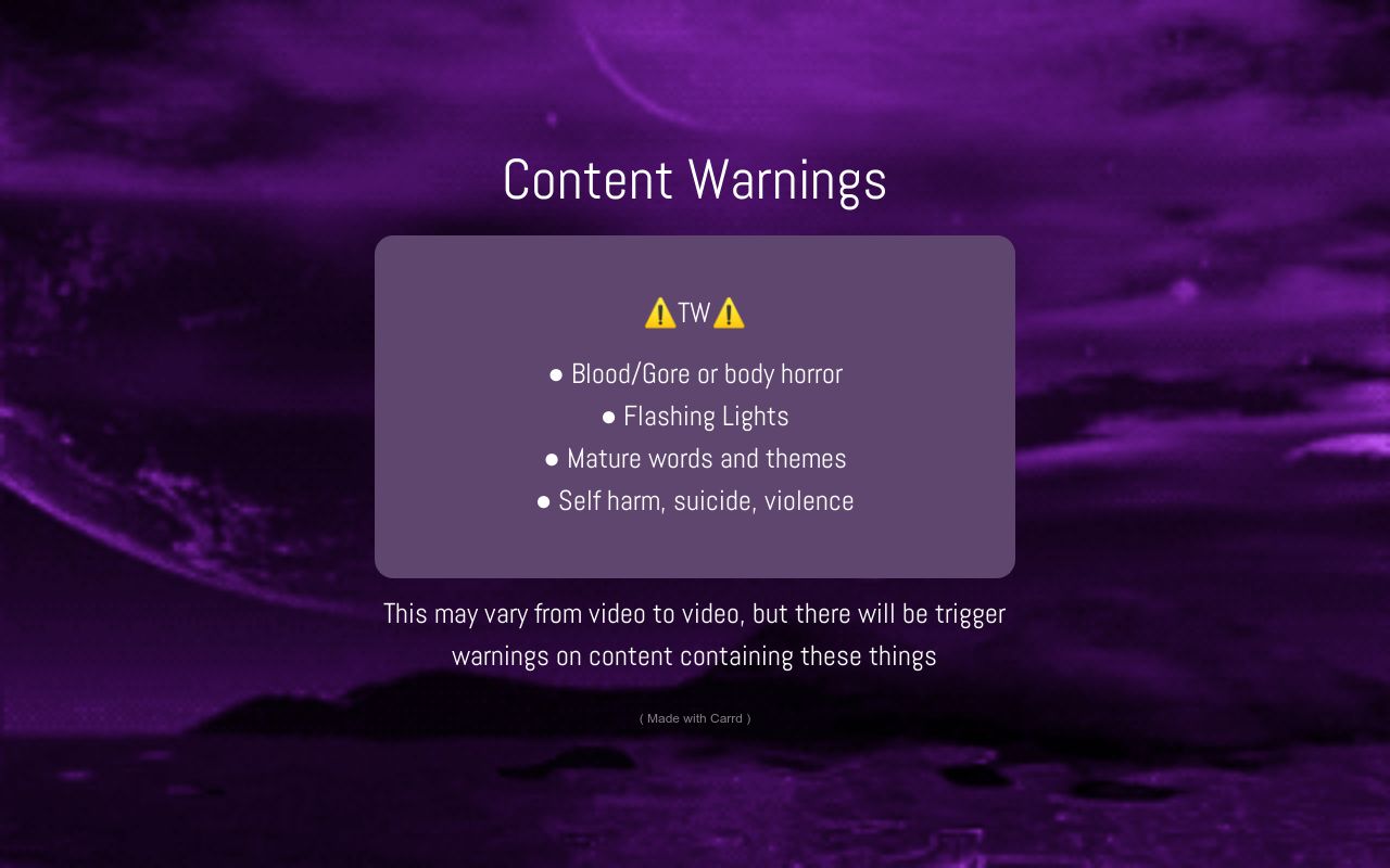 Content Warnings